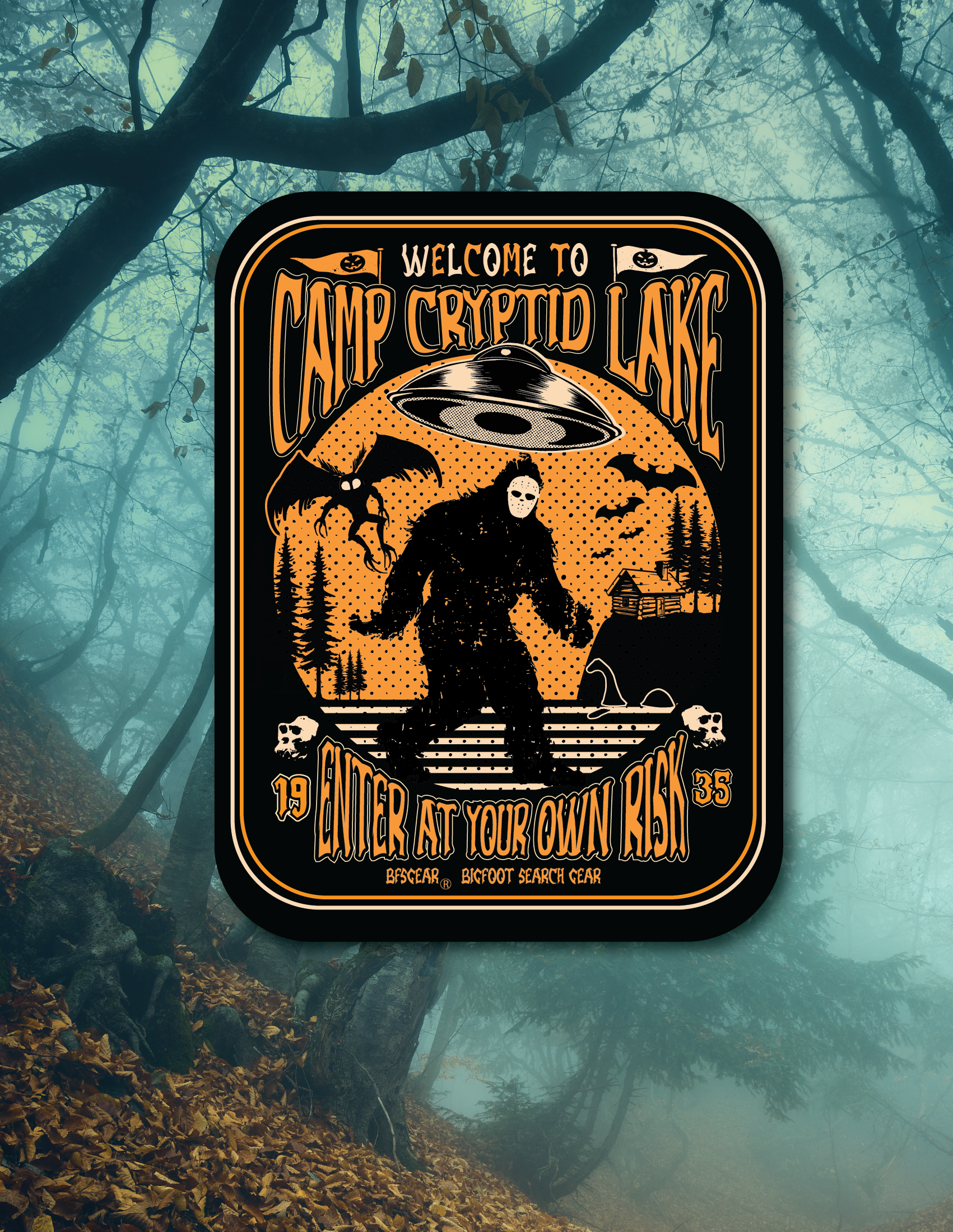 Camp Cryptid Lake Sticker – BIGFOOT SEARCH GEAR