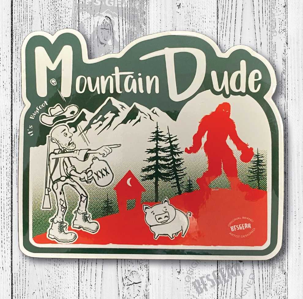 Mountain Dude Sticker – BIGFOOT SEARCH GEAR